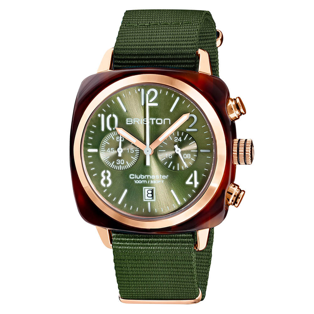 Clubmaster Classic - Chrono - Rose Gold - Vert Olive