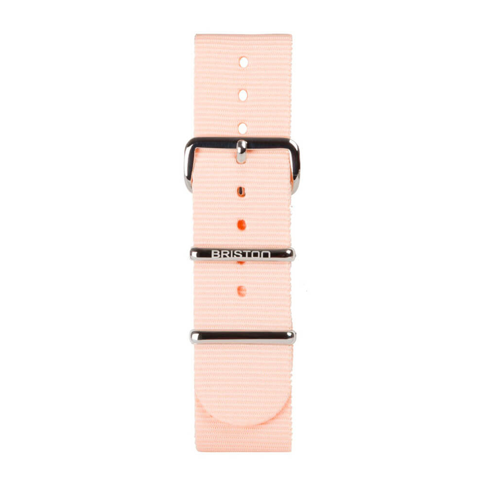 BRACELET TYPE NATO - ROSE POUDRÉ